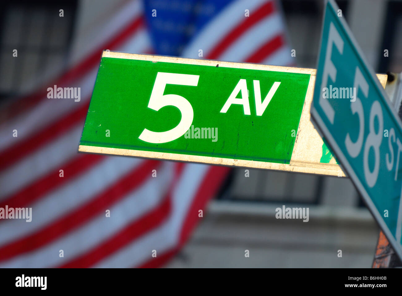 New York City Street Sign, USA Stock Photo - Alamy