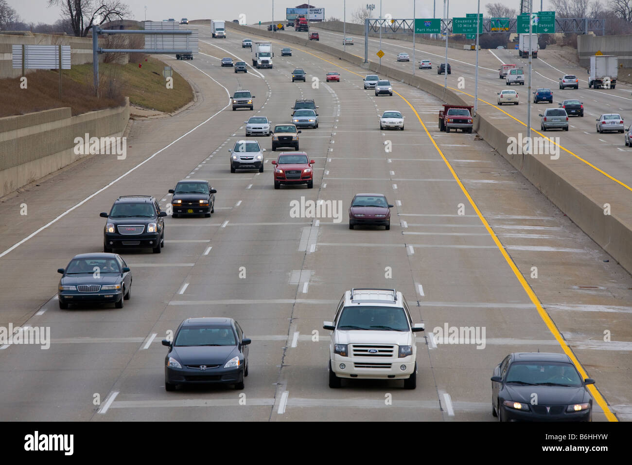 Traffic road signs michigan hi-res stock photography and images - Alamy