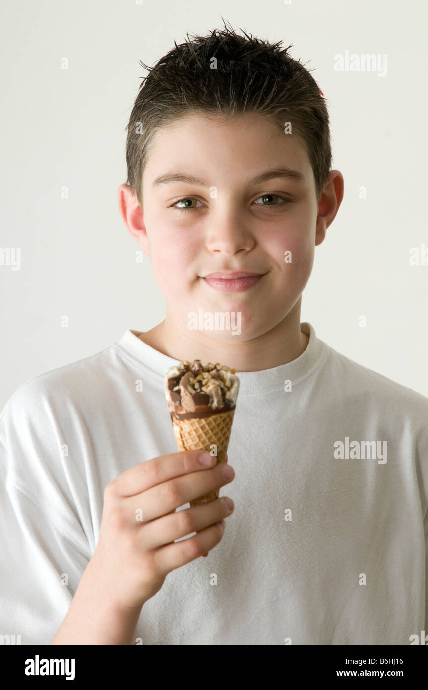 ice cream cornetto cone boy child eat eating food taste tasty chocolate ...
