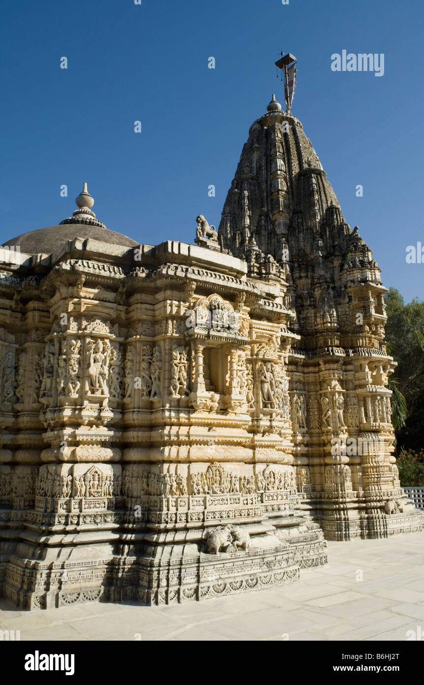 Carving on a temple, Sun Temple, Ranakpur, Pali District, Udaipur ...