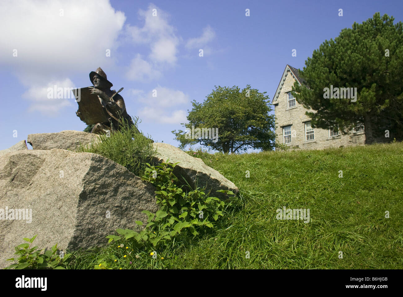 Sculpture of Fitz Hugh Lane American Master Painter above Glocester ...