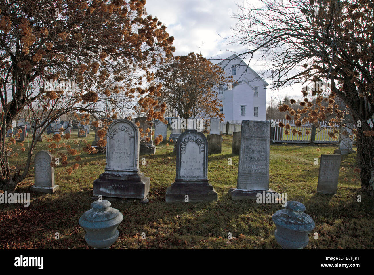Rockingham Meeting House during the autumn months Located in Rockingham ...