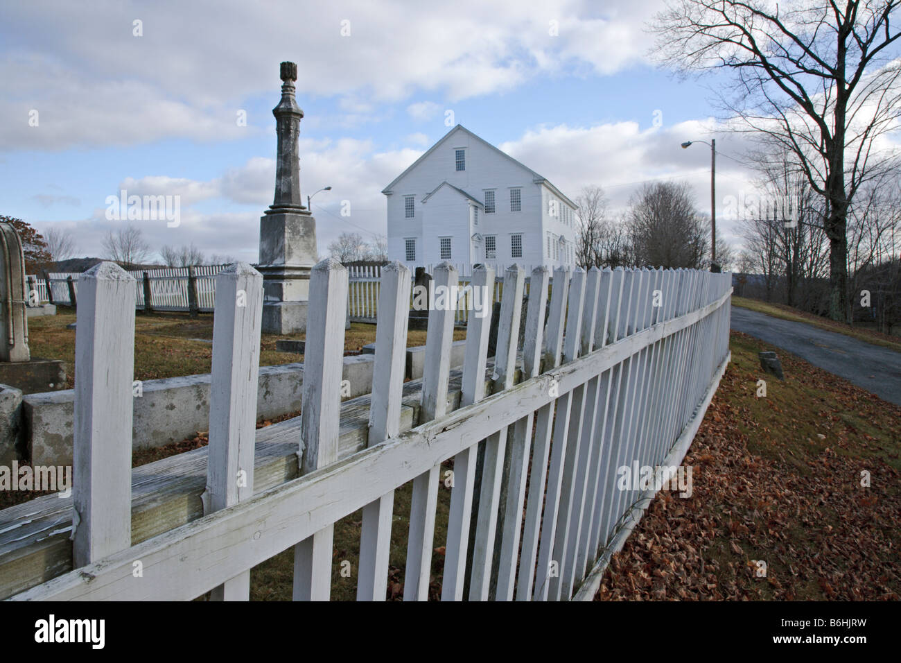 Rockingham Meeting House during the autumn months Located in Rockingham ...