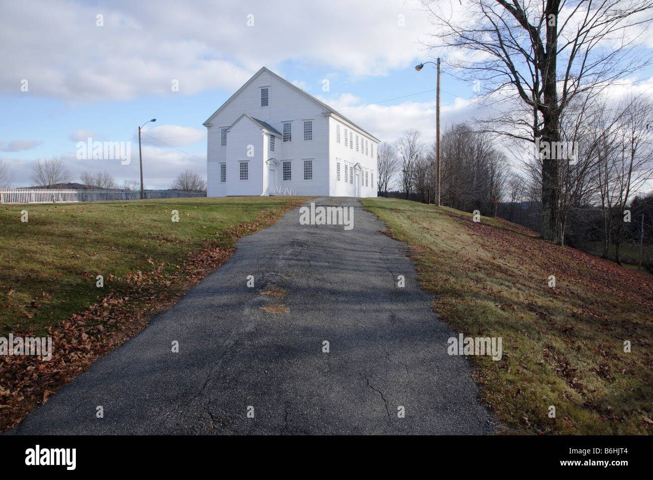 Rockingham Meeting House during the autumn months Located in Rockingham ...