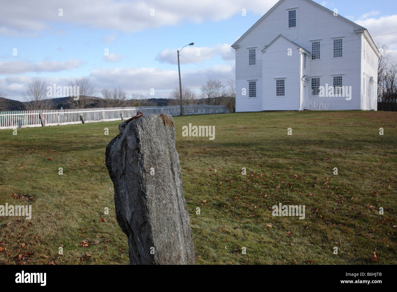 Rockingham Meeting House during the autumn months Located in Rockingham ...
