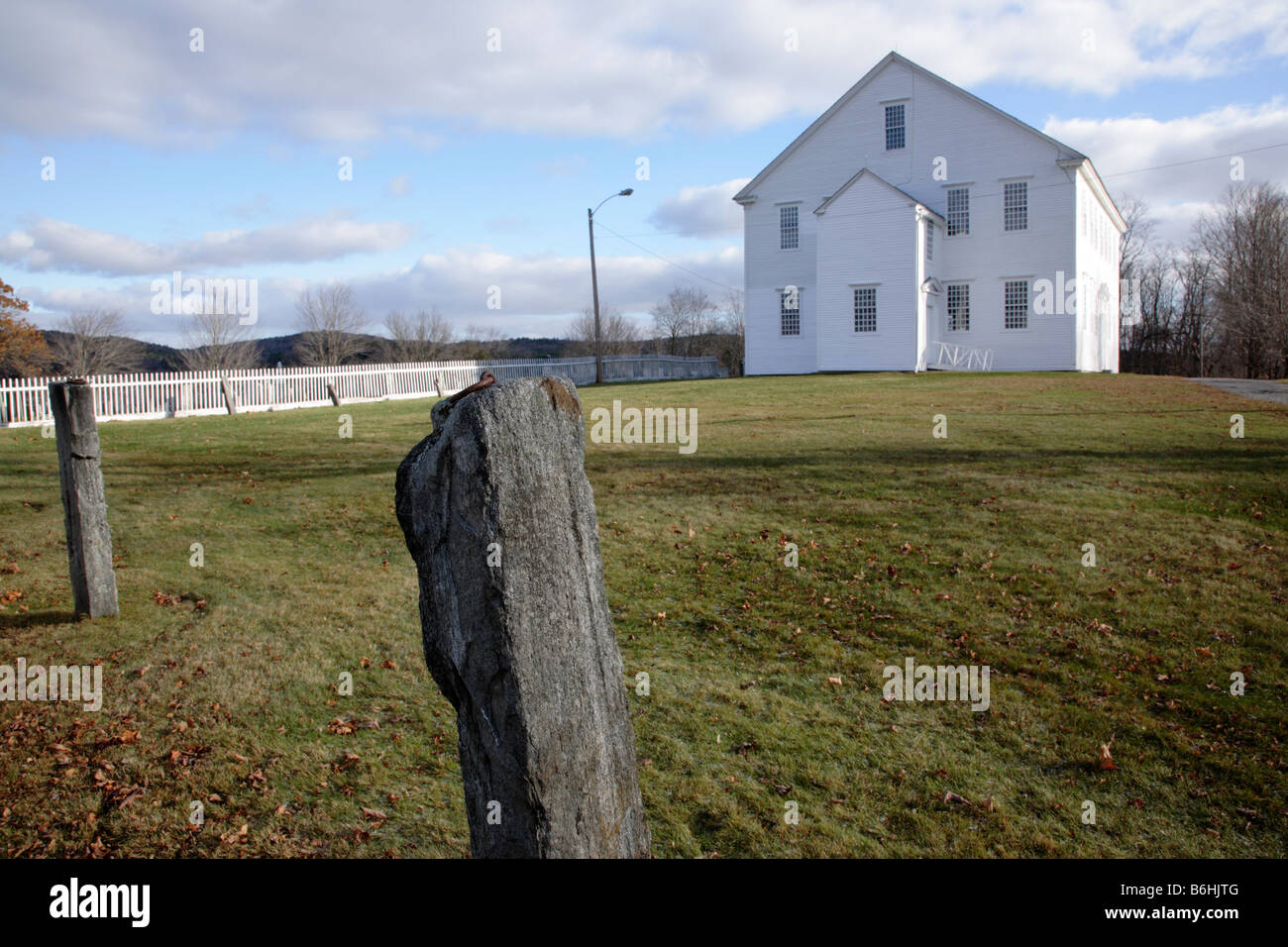 Rockingham Meeting House during the autumn months Located in Rockingham ...