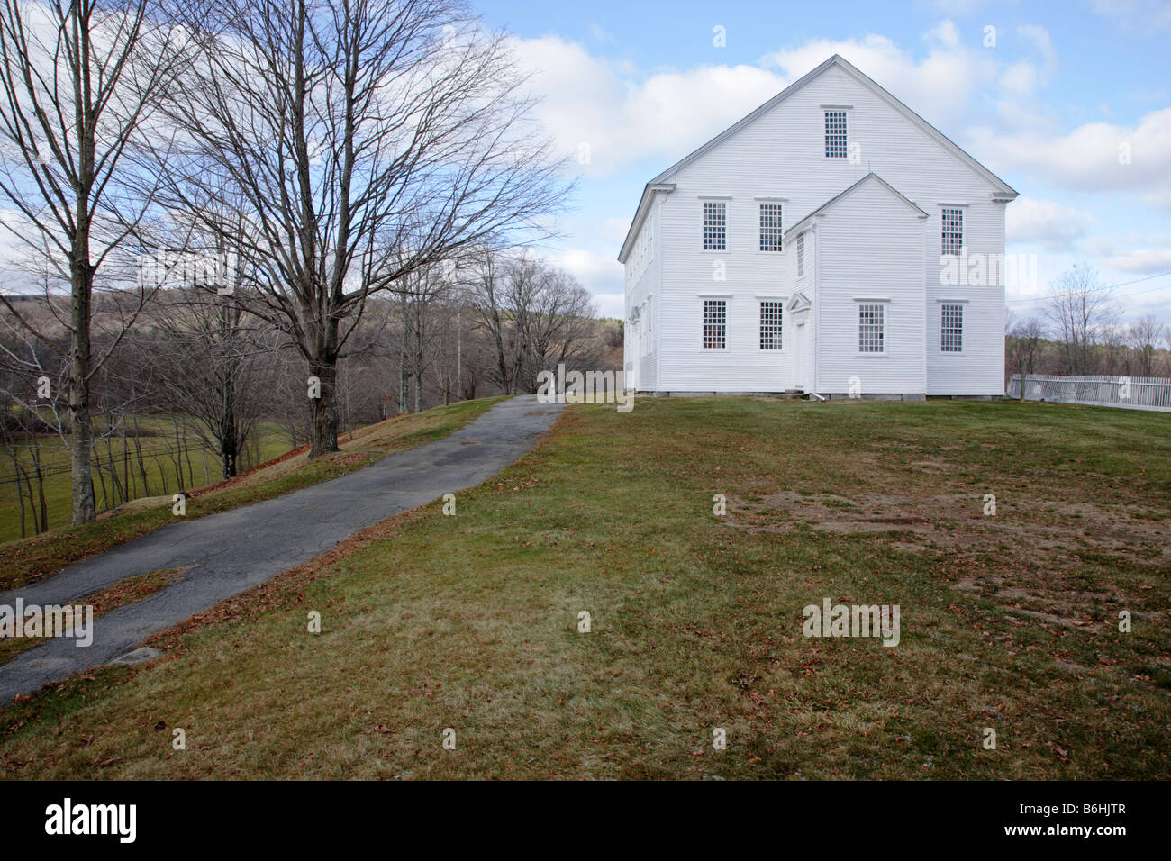 Rockingham Meeting House during the autumn months Located in Rockingham ...