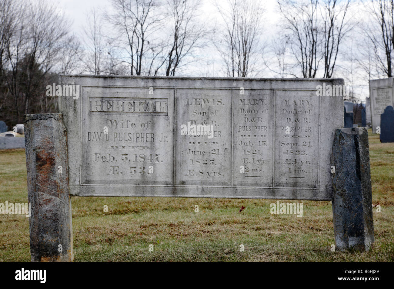 Rockingham Meeting House Cemetery during the autumn months Located in ...