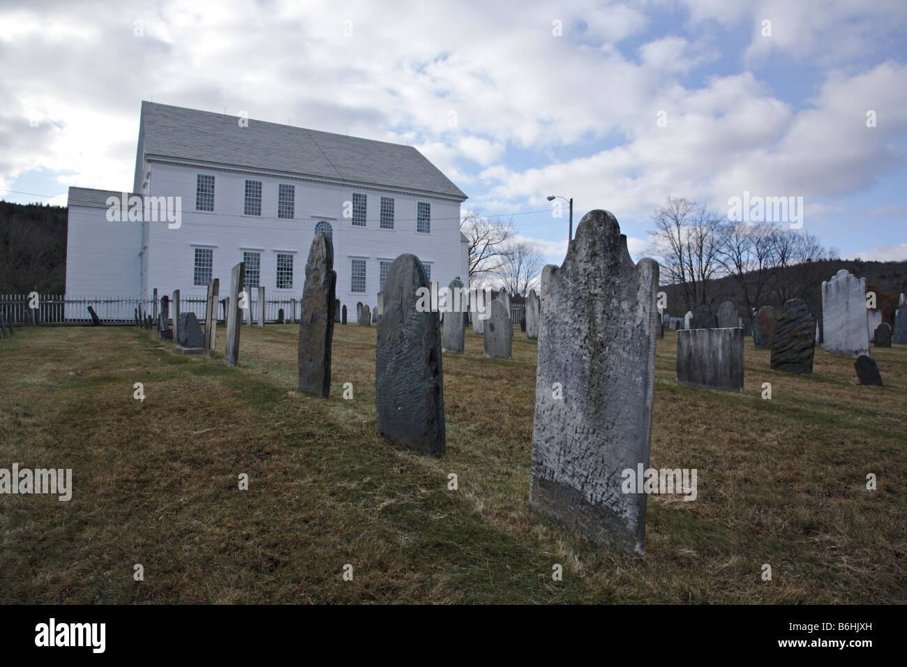 Rockingham Meeting House during the autumn months Located in Rockingham ...