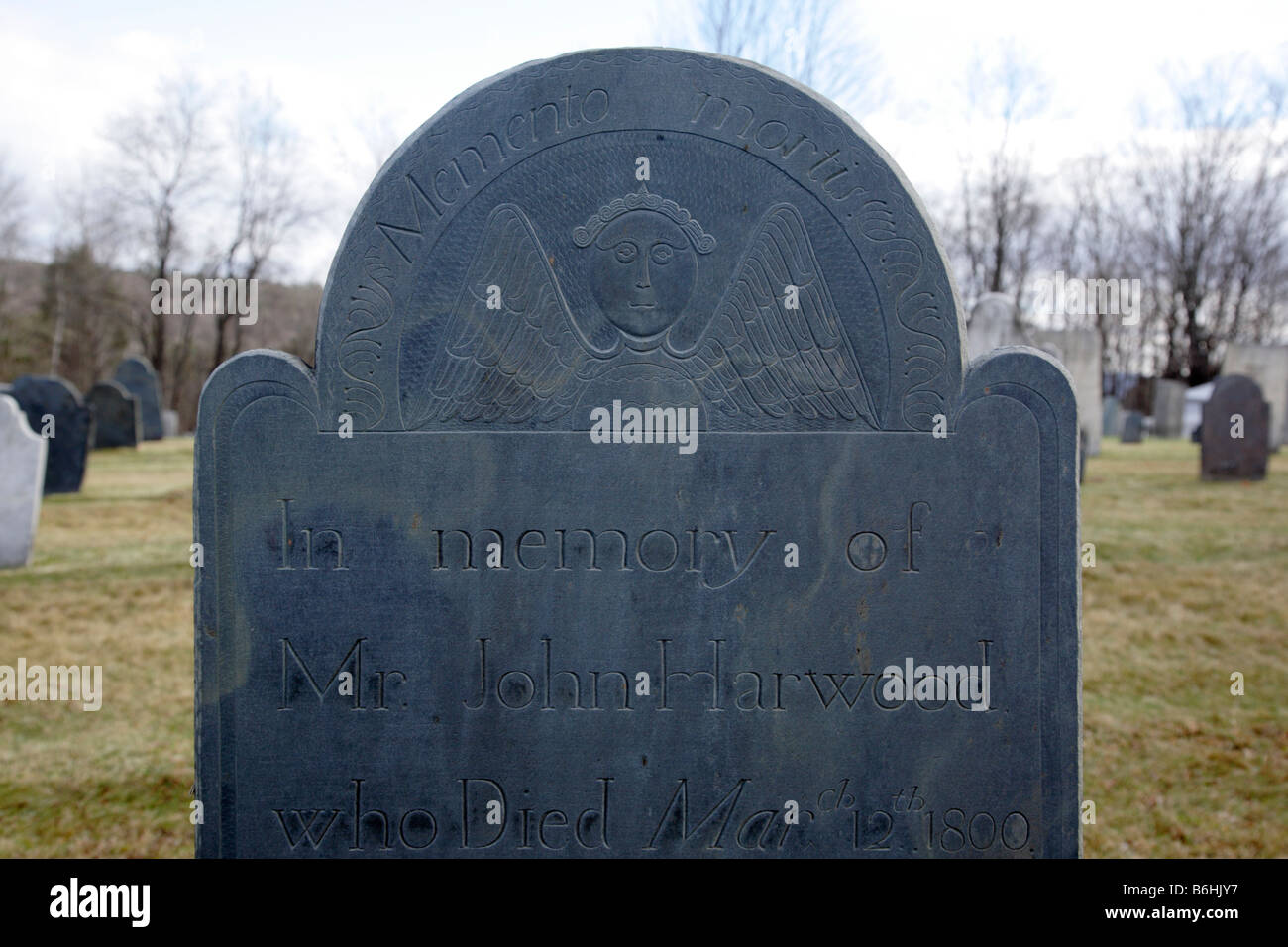 Rockingham Meeting House Cemetery during the autumn months Located in ...