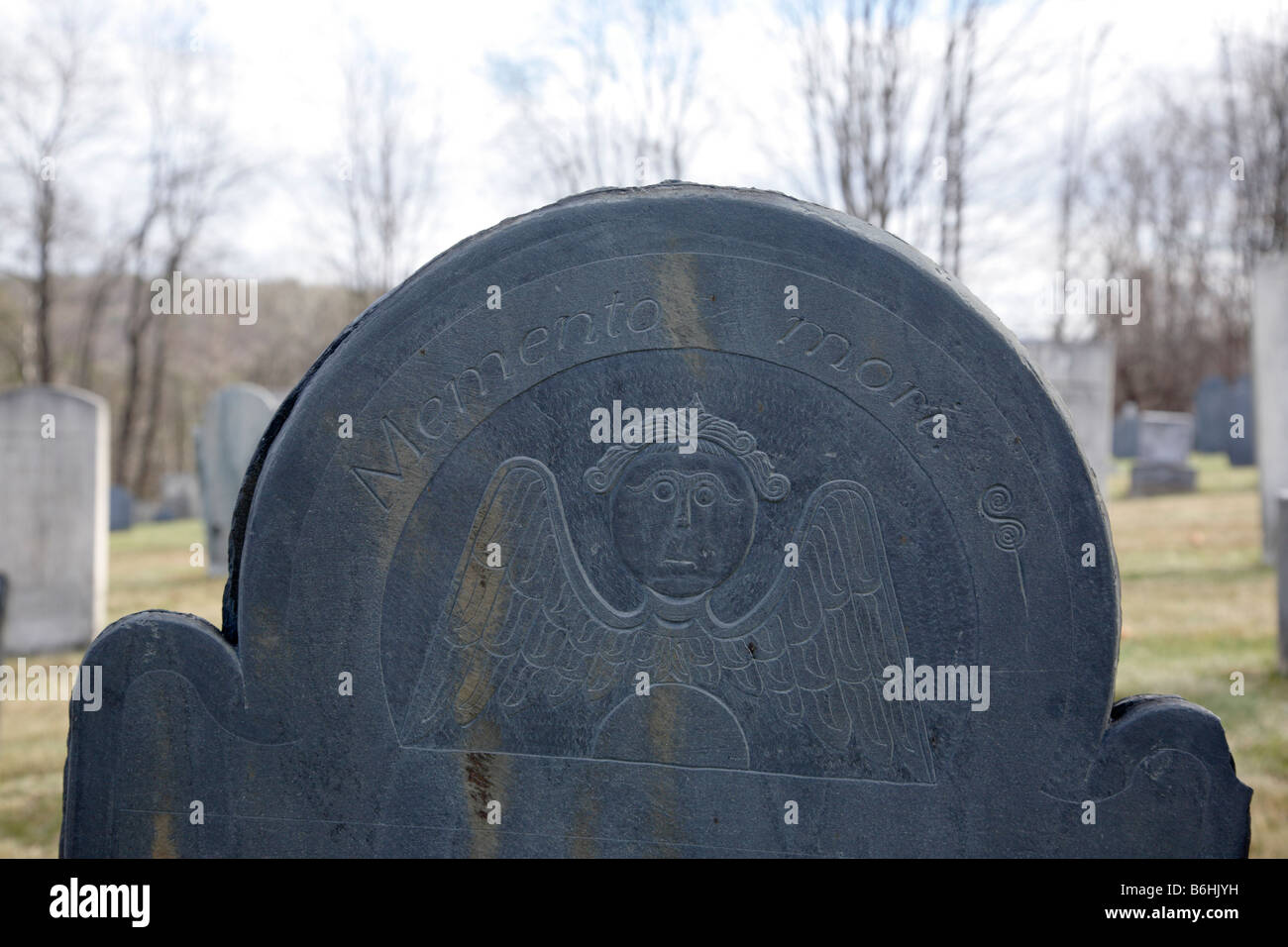 Rockingham Meeting House Cemetery during the autumn months Located in ...