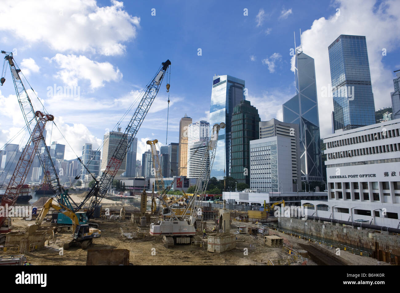 Construction site in Hong Kong Stock Photo - Alamy