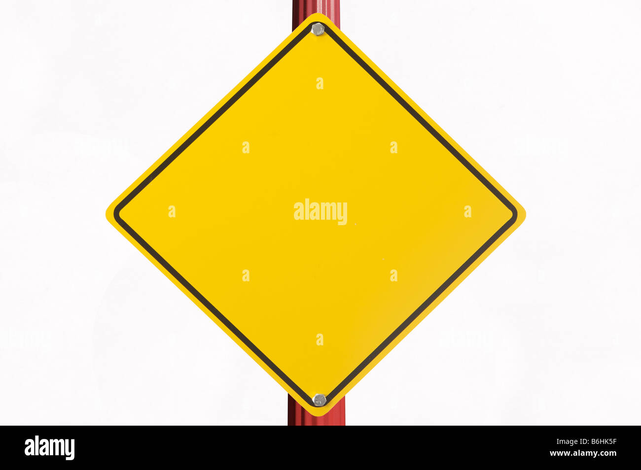 blank warning sign Stock Photo - Alamy