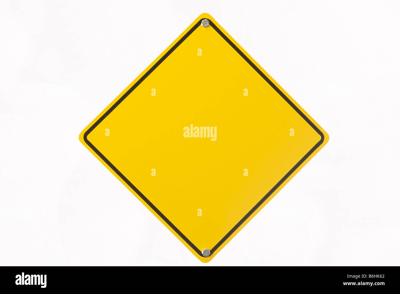 blank warning sign Stock Photo - Alamy