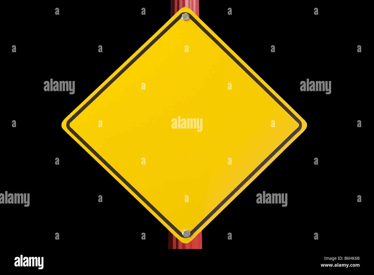 blank warning sign Stock Photo - Alamy