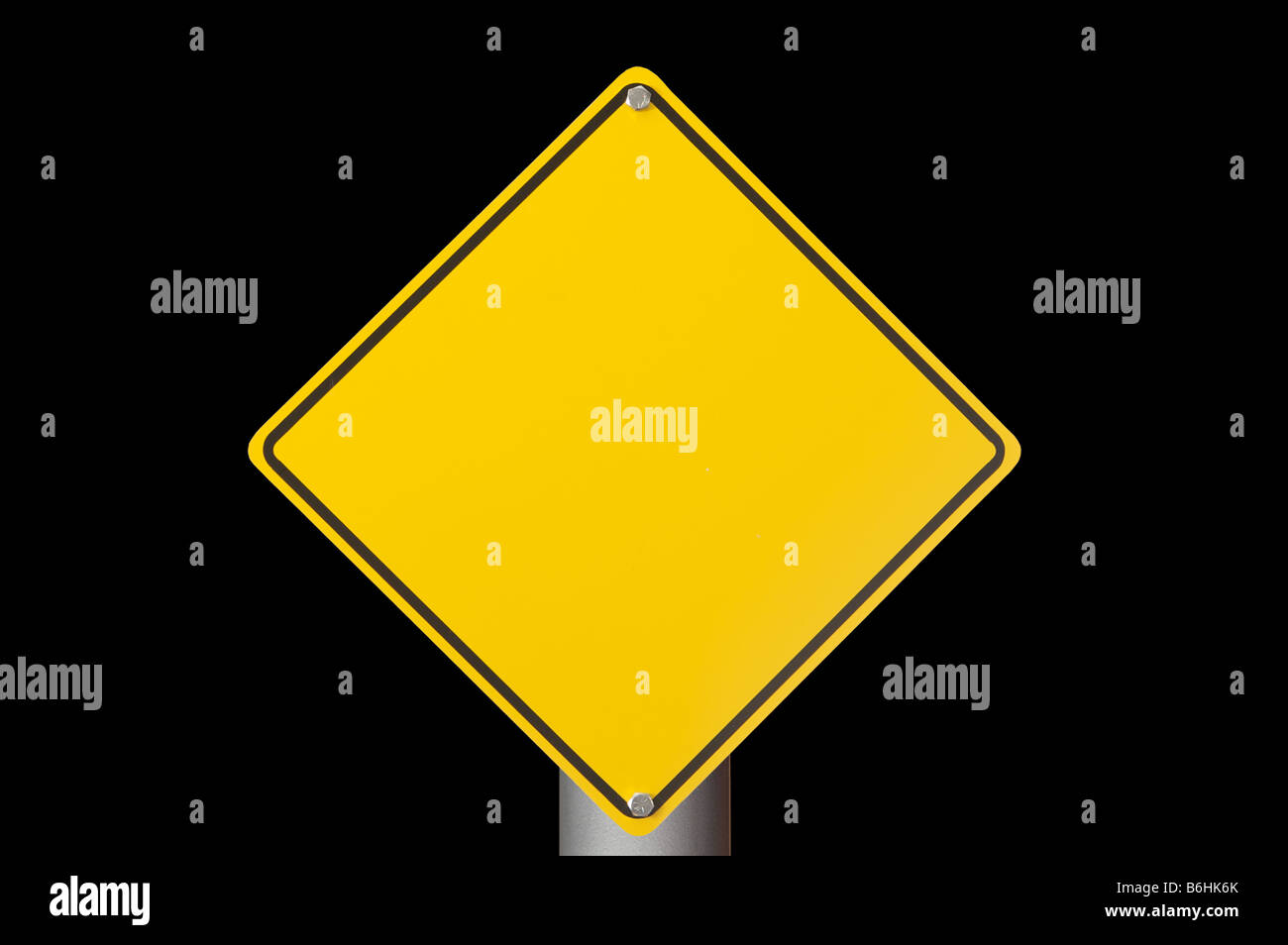 blank warning sign Stock Photo - Alamy