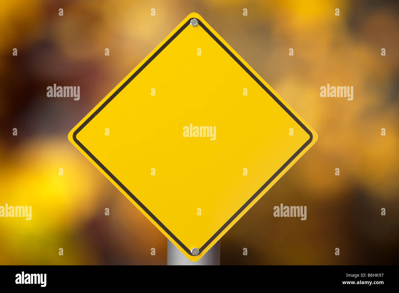 blank warning sign Stock Photo - Alamy