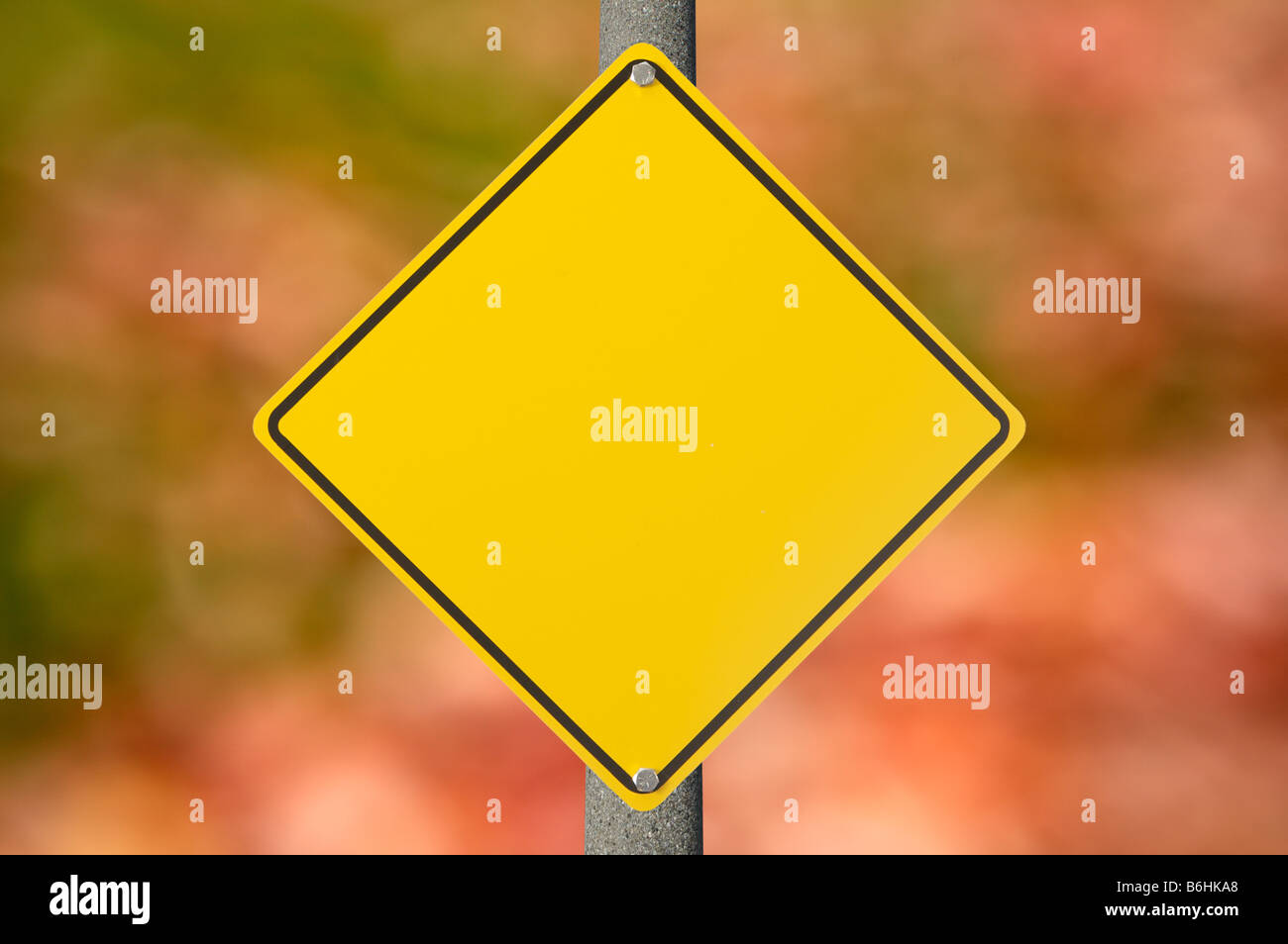 blank warning sign Stock Photo - Alamy