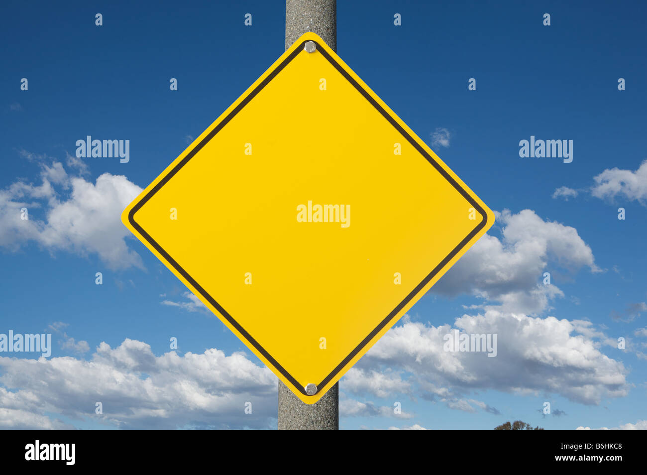 blank warning sign Stock Photo - Alamy
