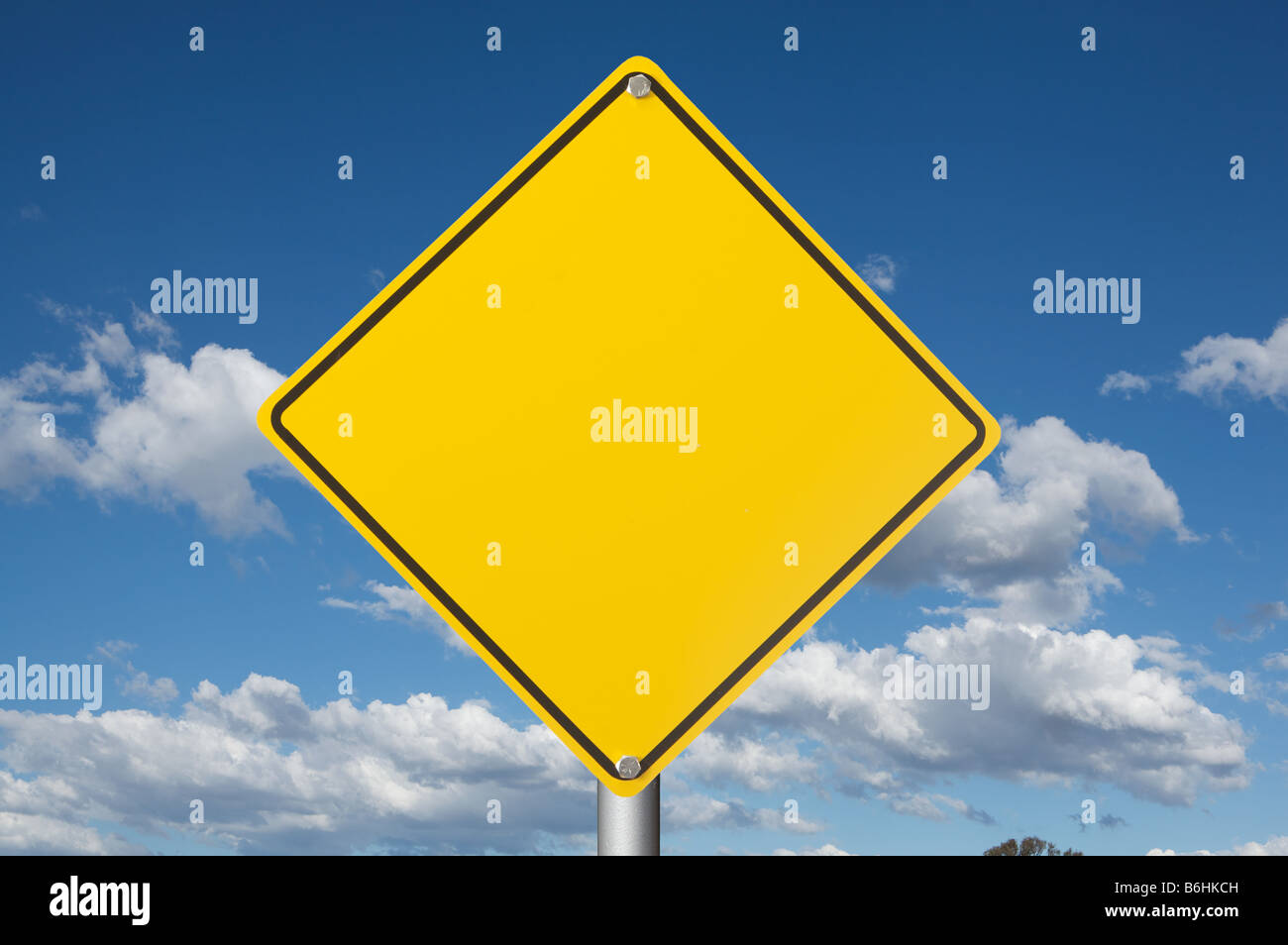 blank warning sign Stock Photo - Alamy