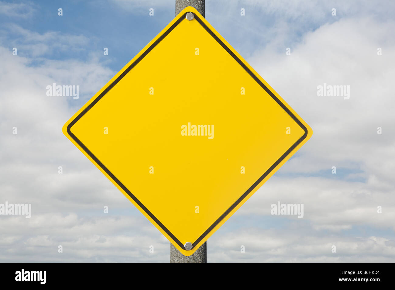 blank warning sign Stock Photo - Alamy