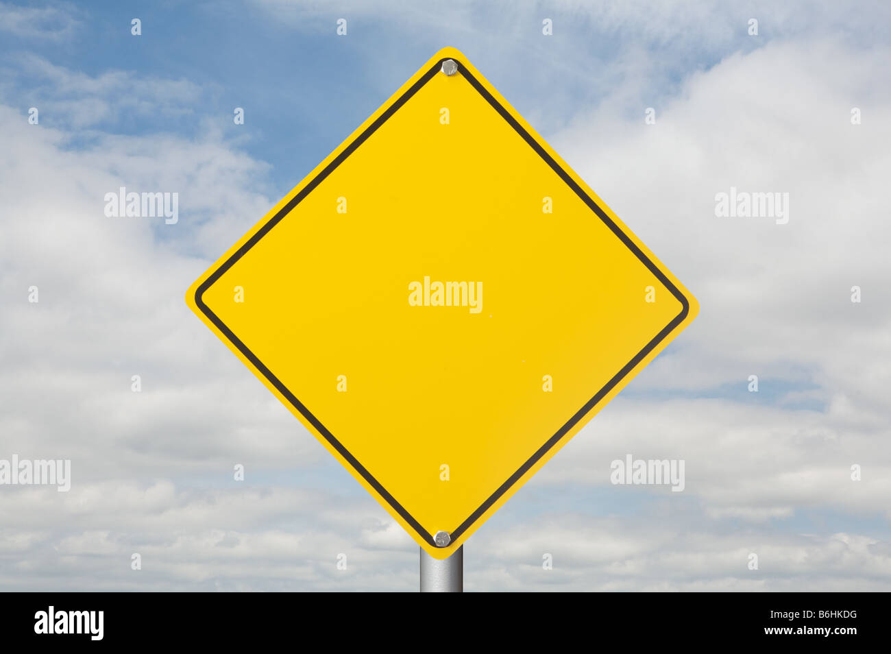 blank warning sign Stock Photo - Alamy