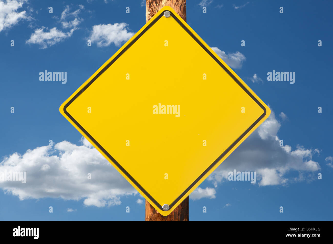 blank warning sign Stock Photo - Alamy