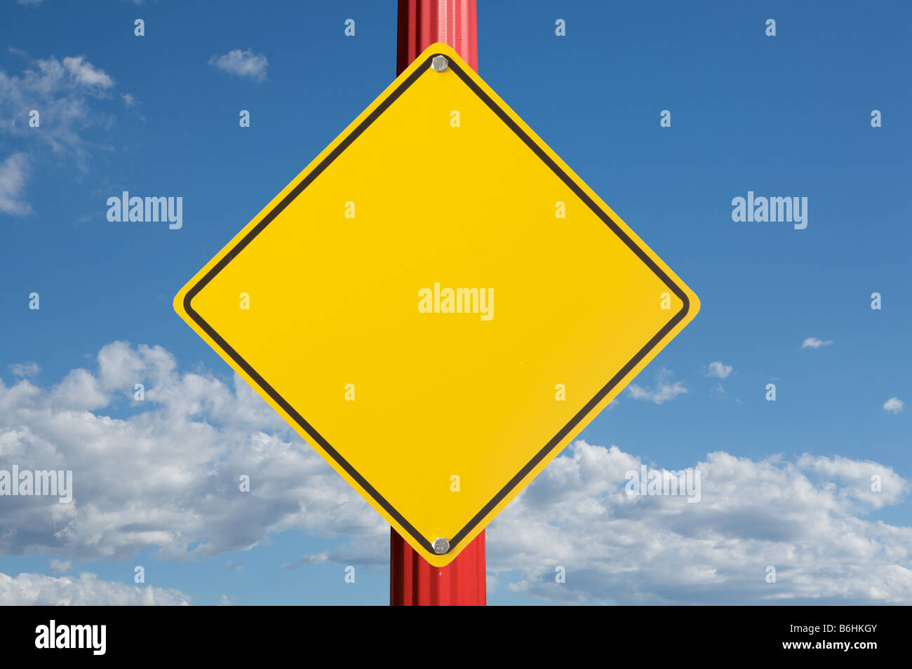 blank warning sign Stock Photo - Alamy