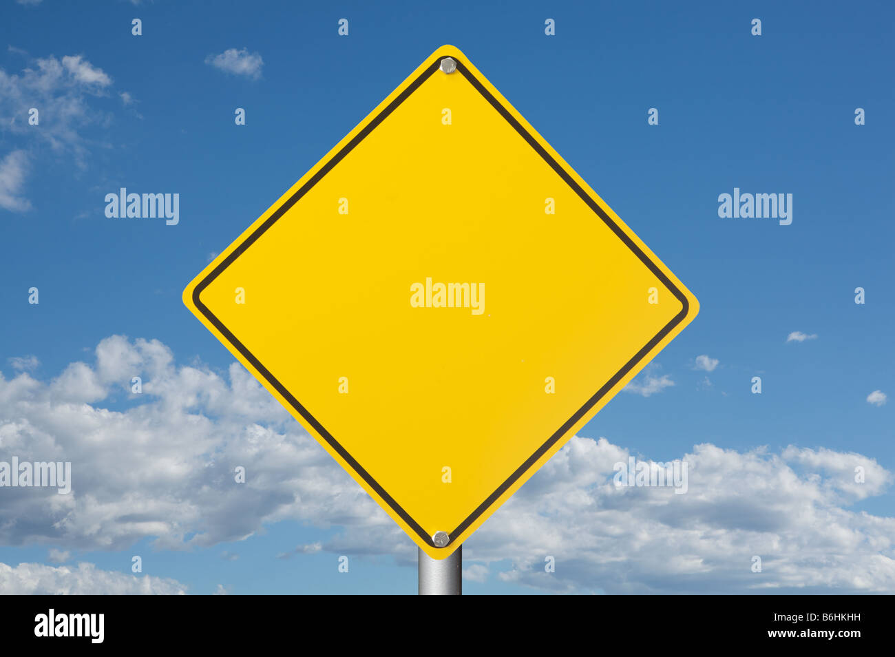 blank warning sign Stock Photo - Alamy