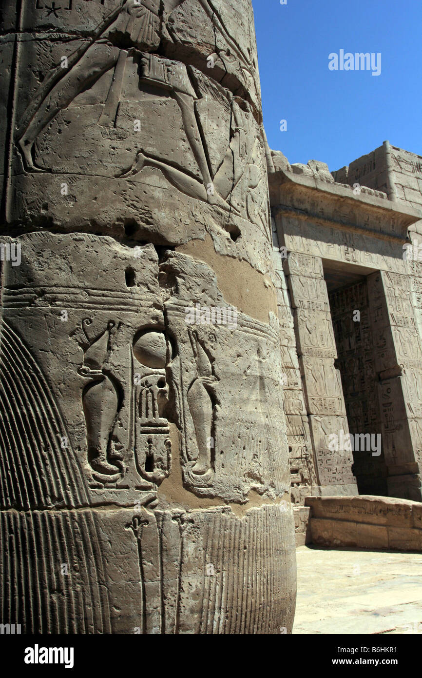 Medinet Habu temple, Luxor, Egypt Stock Photo - Alamy