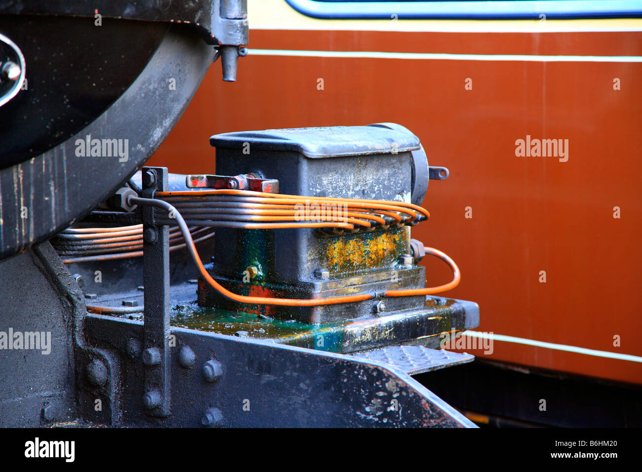 Steam Engine and pipes Stock Photo - Alamy