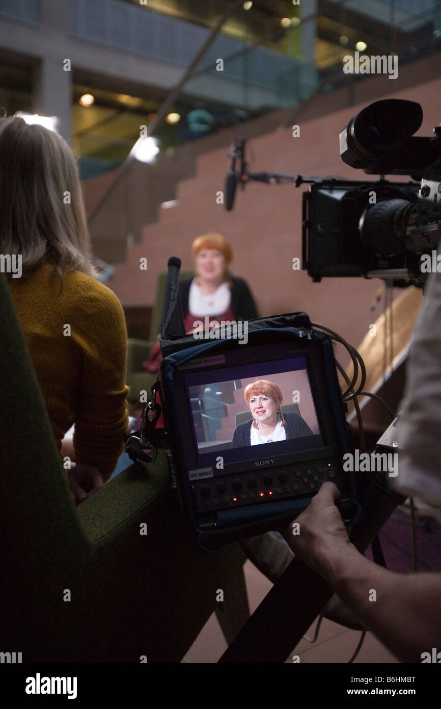 BBC Artworks interview with River City actress Libby McArthur Stock ...