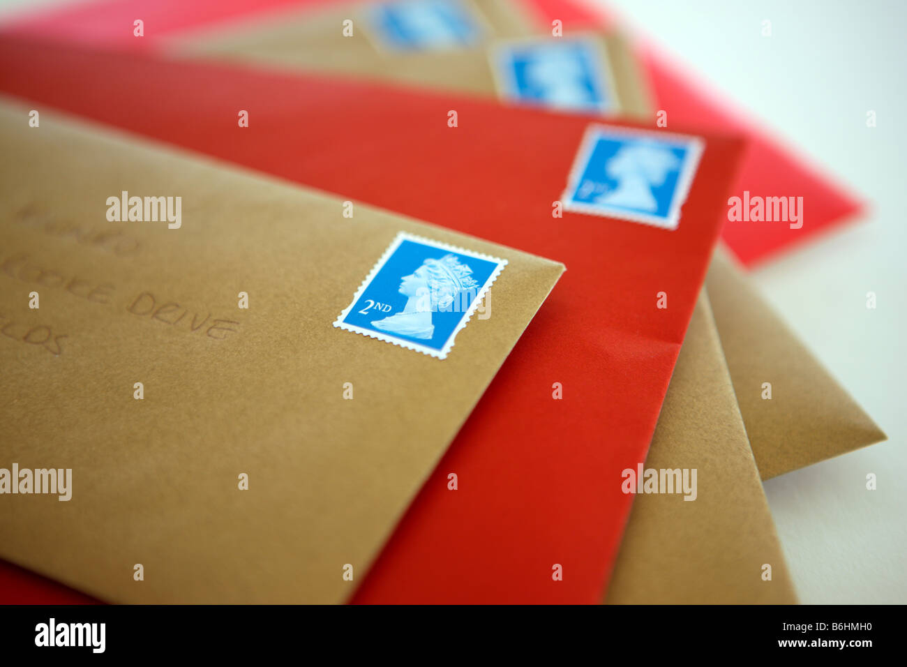 Christmas card mail Stock Photo - Alamy