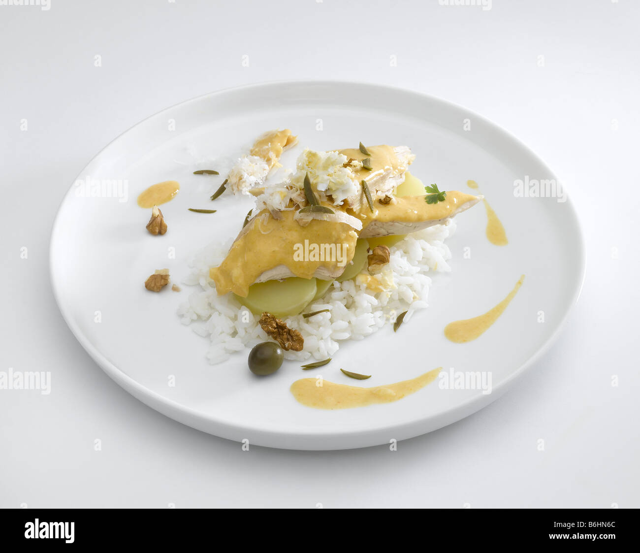 Aji gallina Peru plate Stock Photo - Alamy