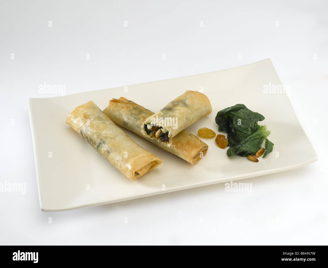 Briouats of spinachs Stock Photo - Alamy