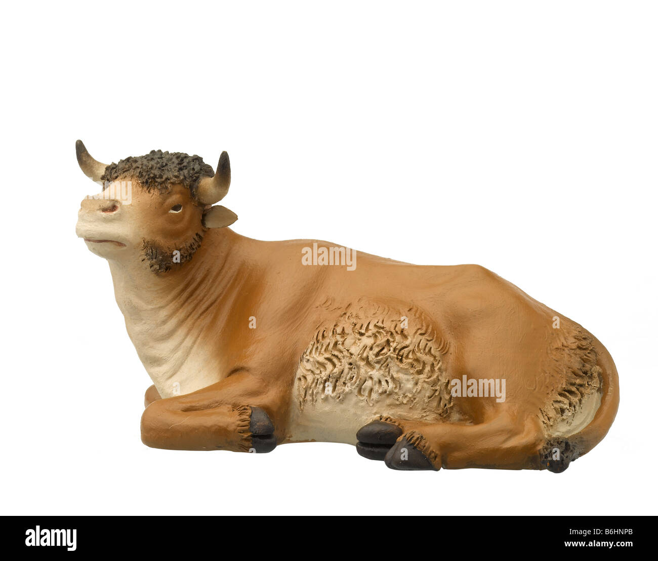 Nativity figures Ox Stock Photo - Alamy