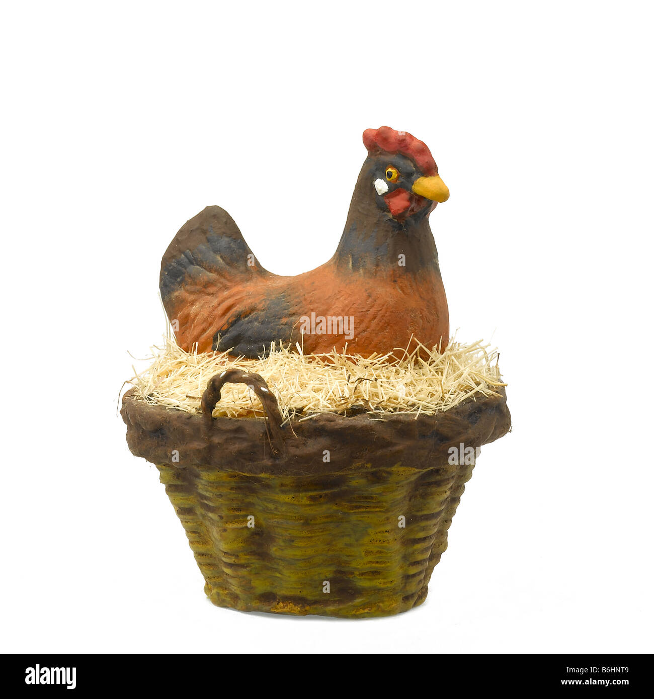 Nativity figures Hen Stock Photo - Alamy
