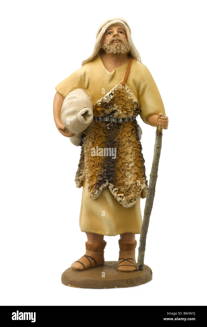 Nativity figures Shepherd Stock Photo - Alamy