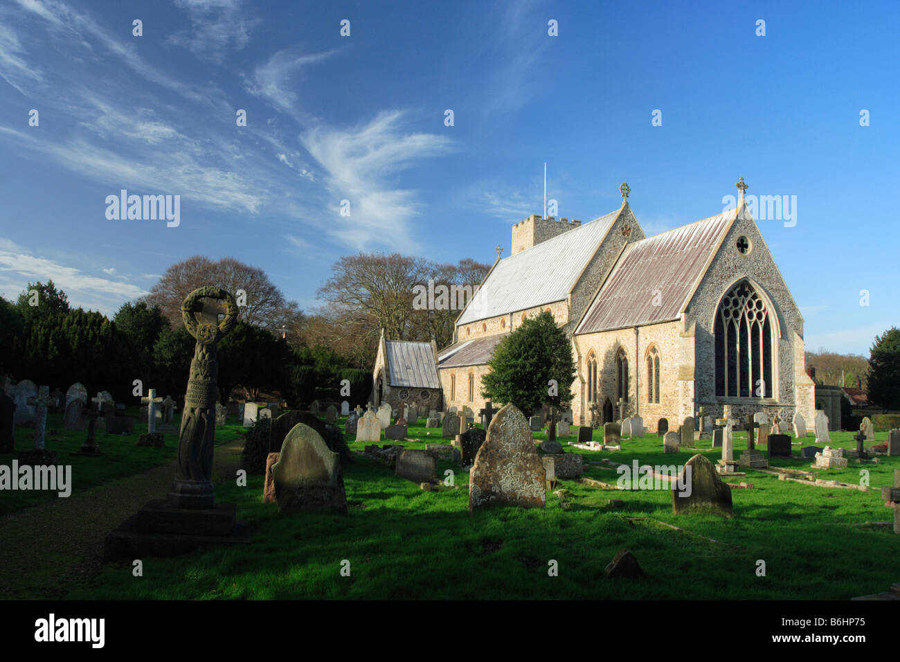 The church of St. Mary the virgin at Old Hunstanton Stock Photo - Alamy