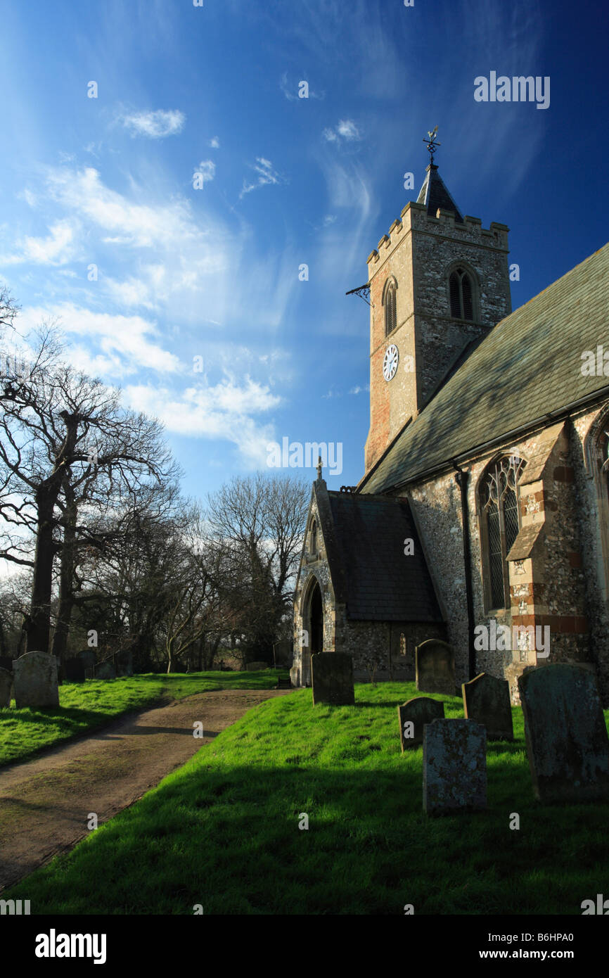 St Andrew's church Ringstead, Norfolk Stock Photo - Alamy