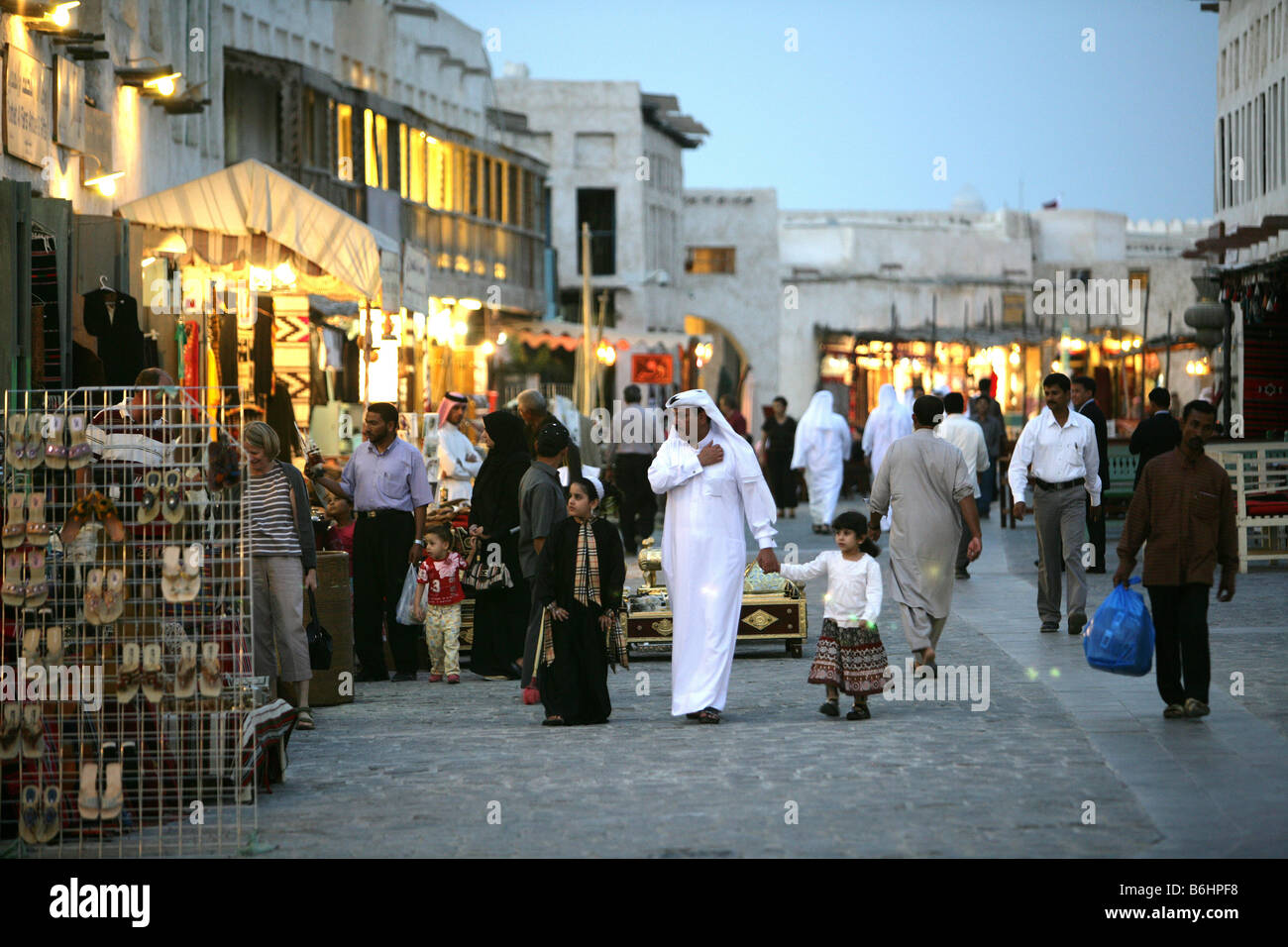 QAT, Qatar: Doha, Souq al Waqif, the oldest bazaar in Qatar Stock Photo ...