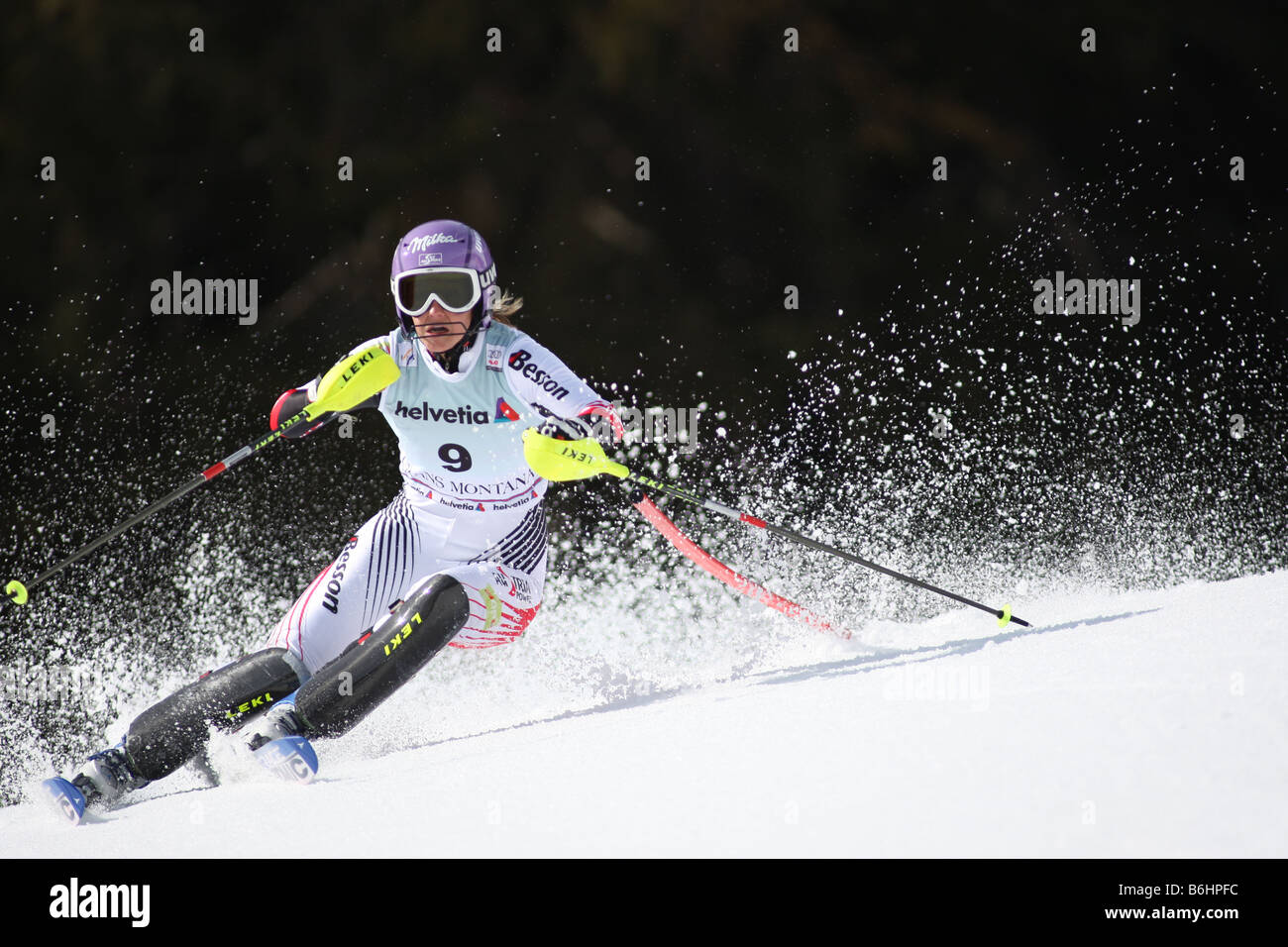 CRANS MONTANA SWITZERLAND 09 MAR 08 KIRCHGASSER Michaela Austria ...
