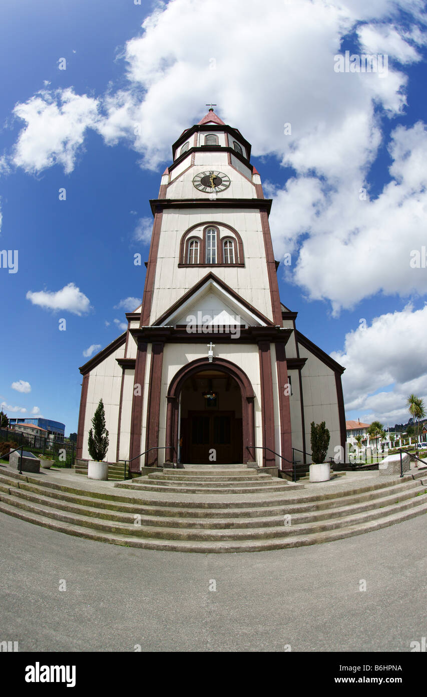Fish eye view of the Sacred Heart of Jesus Roman Catholic church ...
