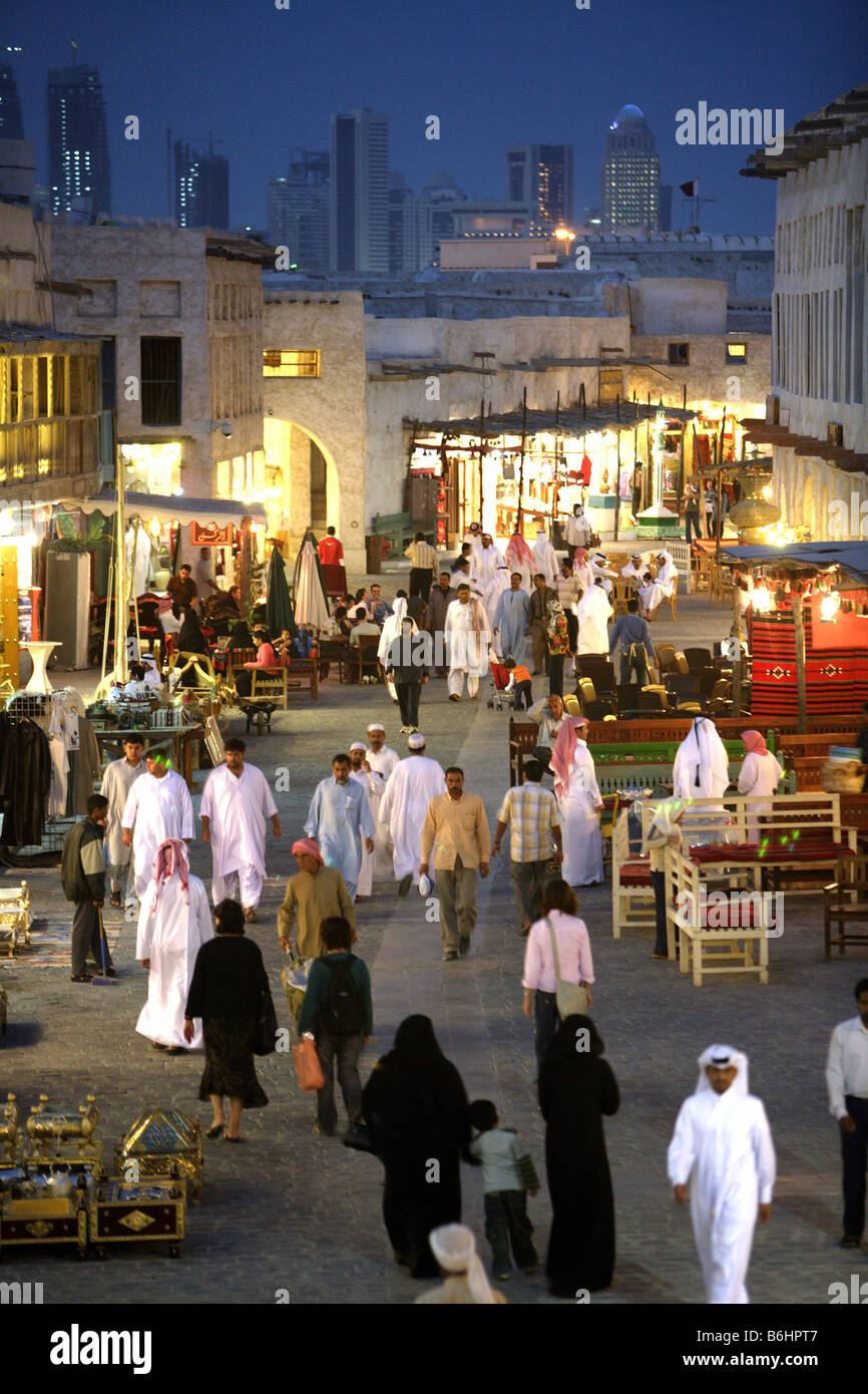 QAT, Qatar: Doha, Souq al Waqif, the oldest bazaar in Qatar Stock Photo ...