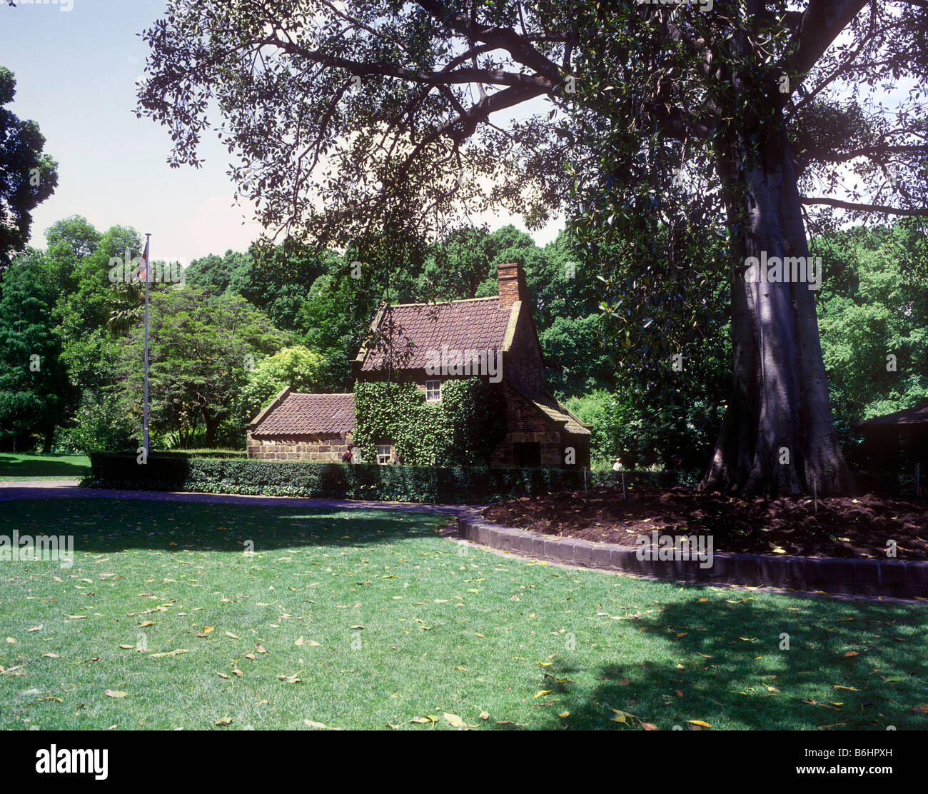 Cook's Cottage, a memorial to Captain Cook in The Fitzroy Gardens a ...
