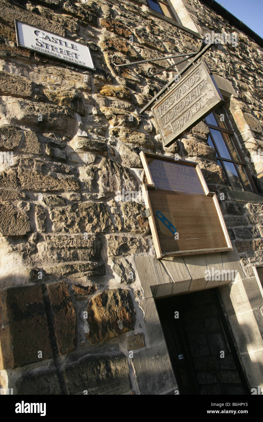 City of Glasgow, Scotland. Main entrance to the 1471 built Provand's ...