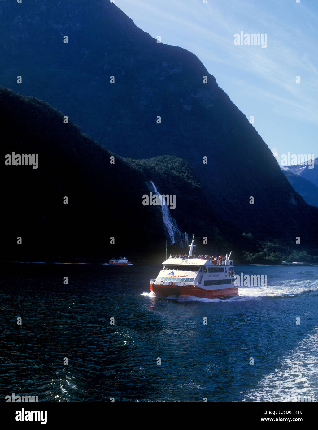 Boat tours of Milford Sound a fjord in Fjordland National Park, New ...