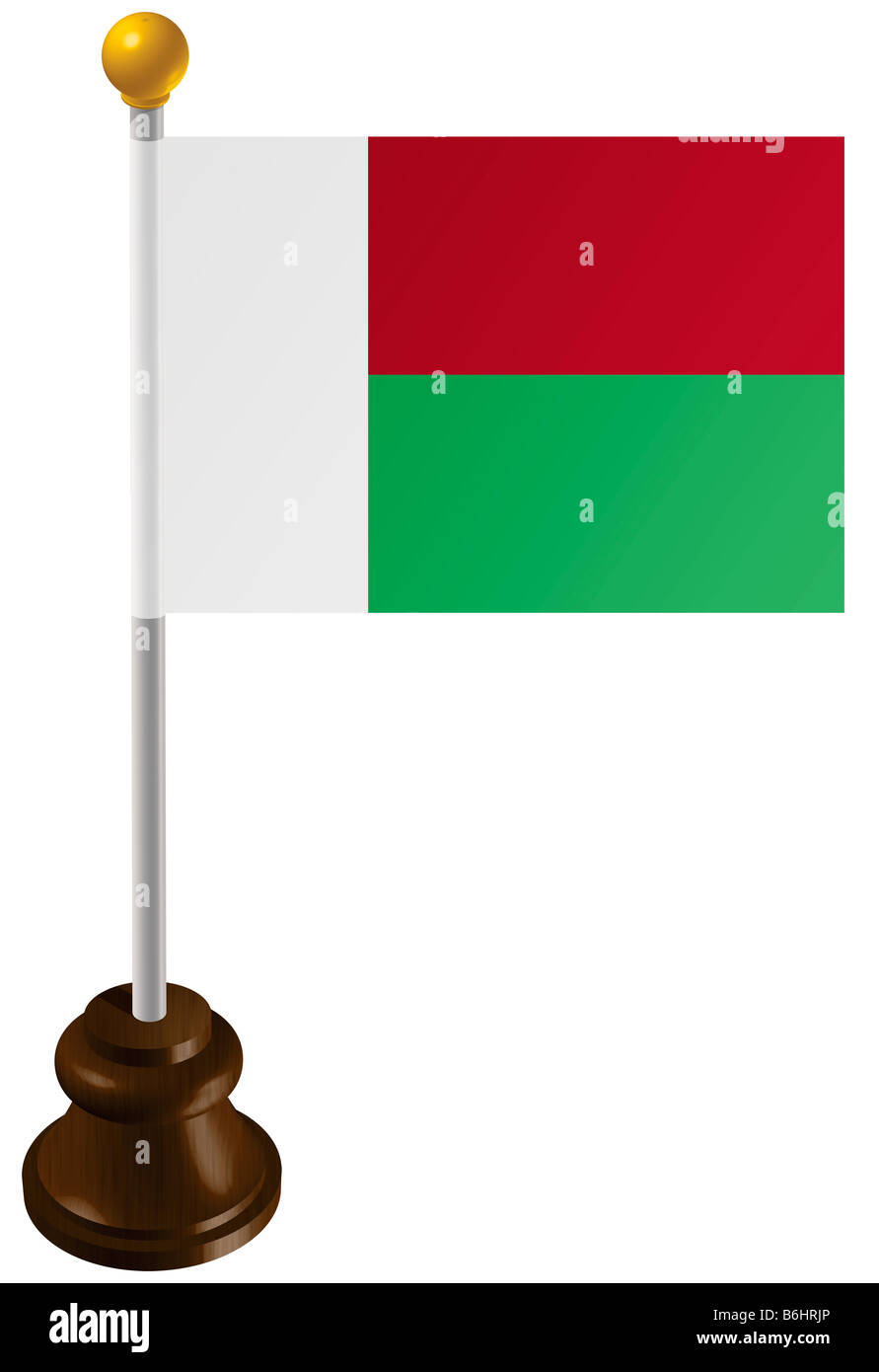 Madagascar flag hi-res stock photography and images - Alamy
