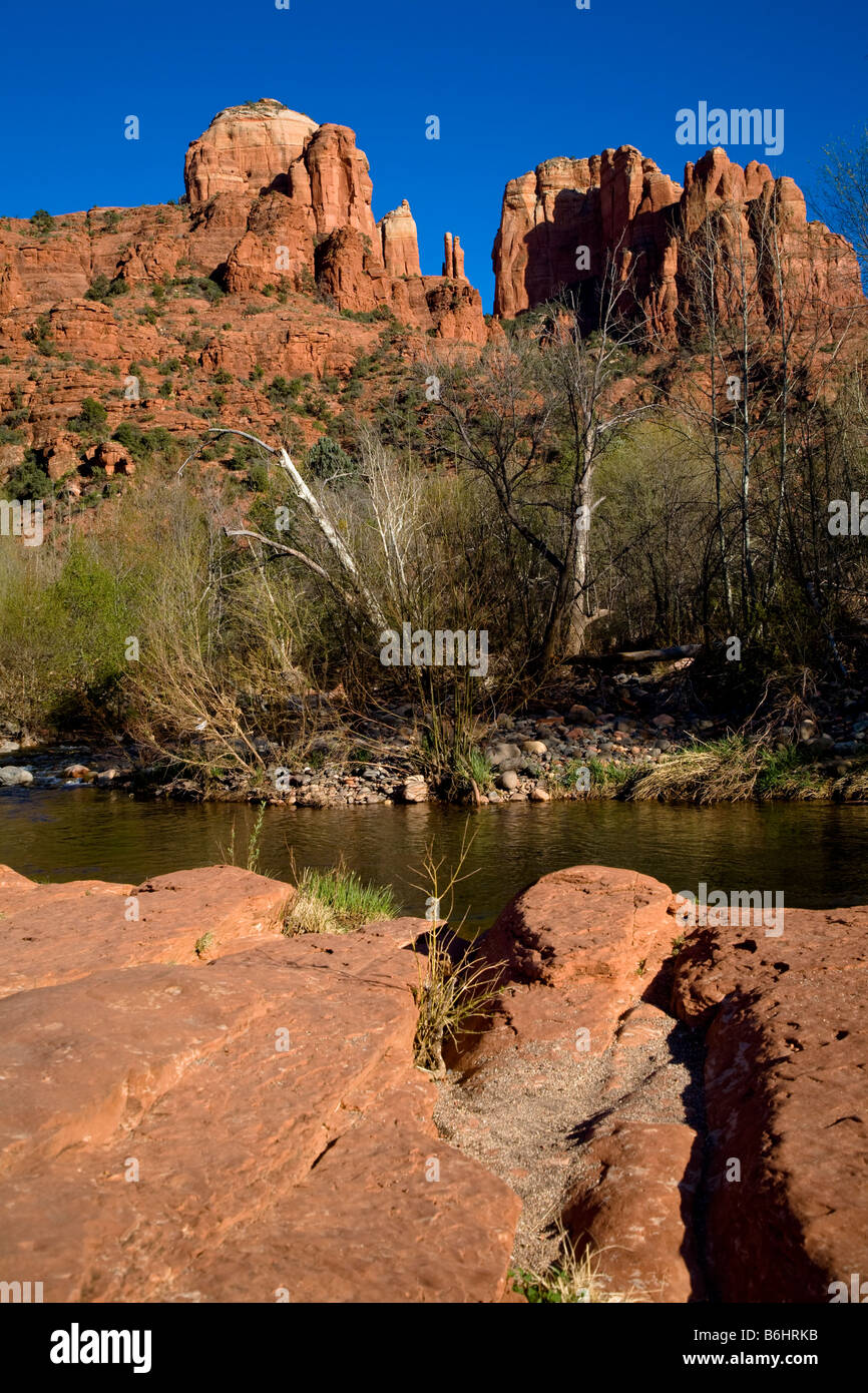 Cathedral Rock from Red Rock State Park Sedona, Arizona, USA Stock ...