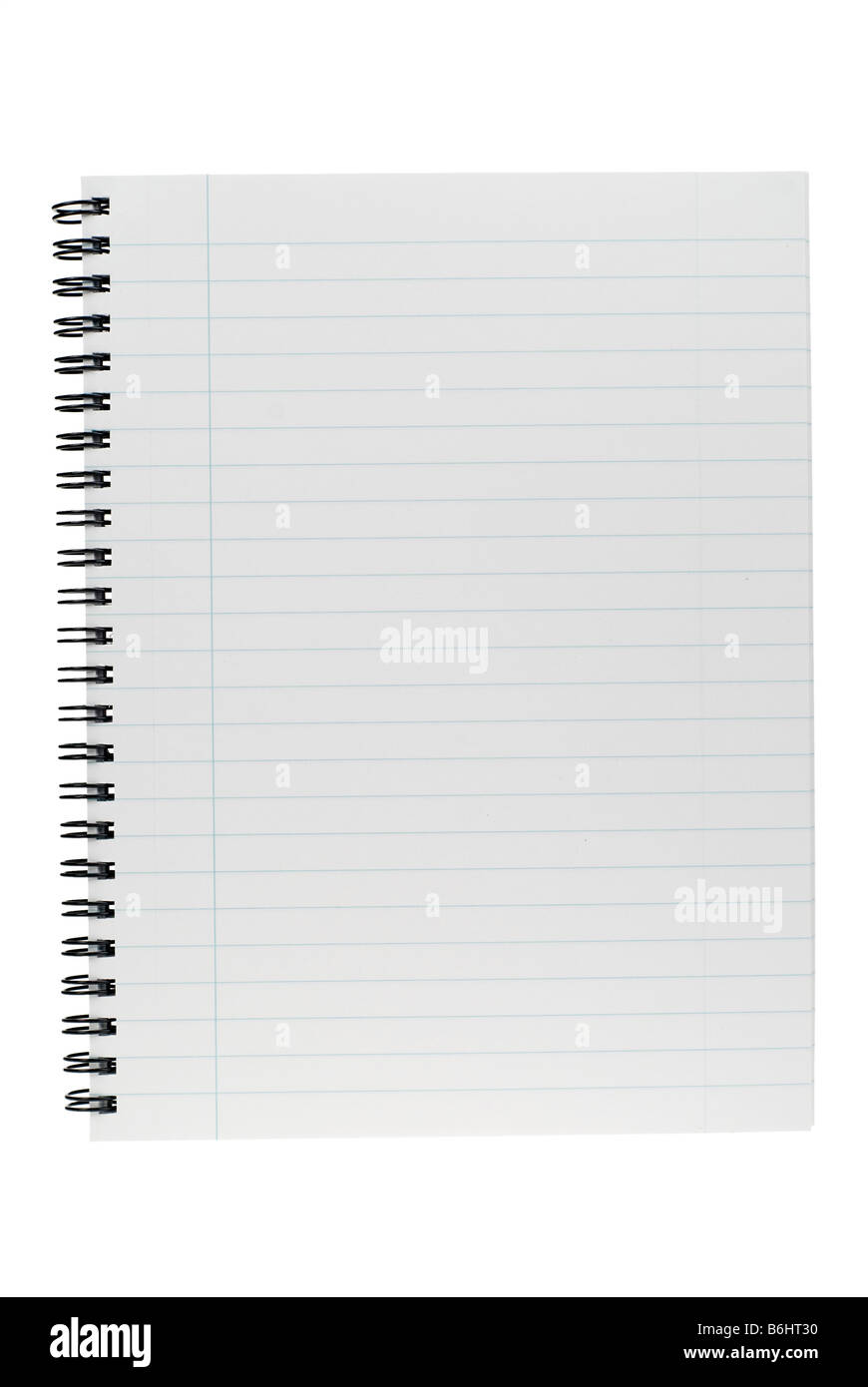 spiral notepad isolated on a white background Stock Photo - Alamy